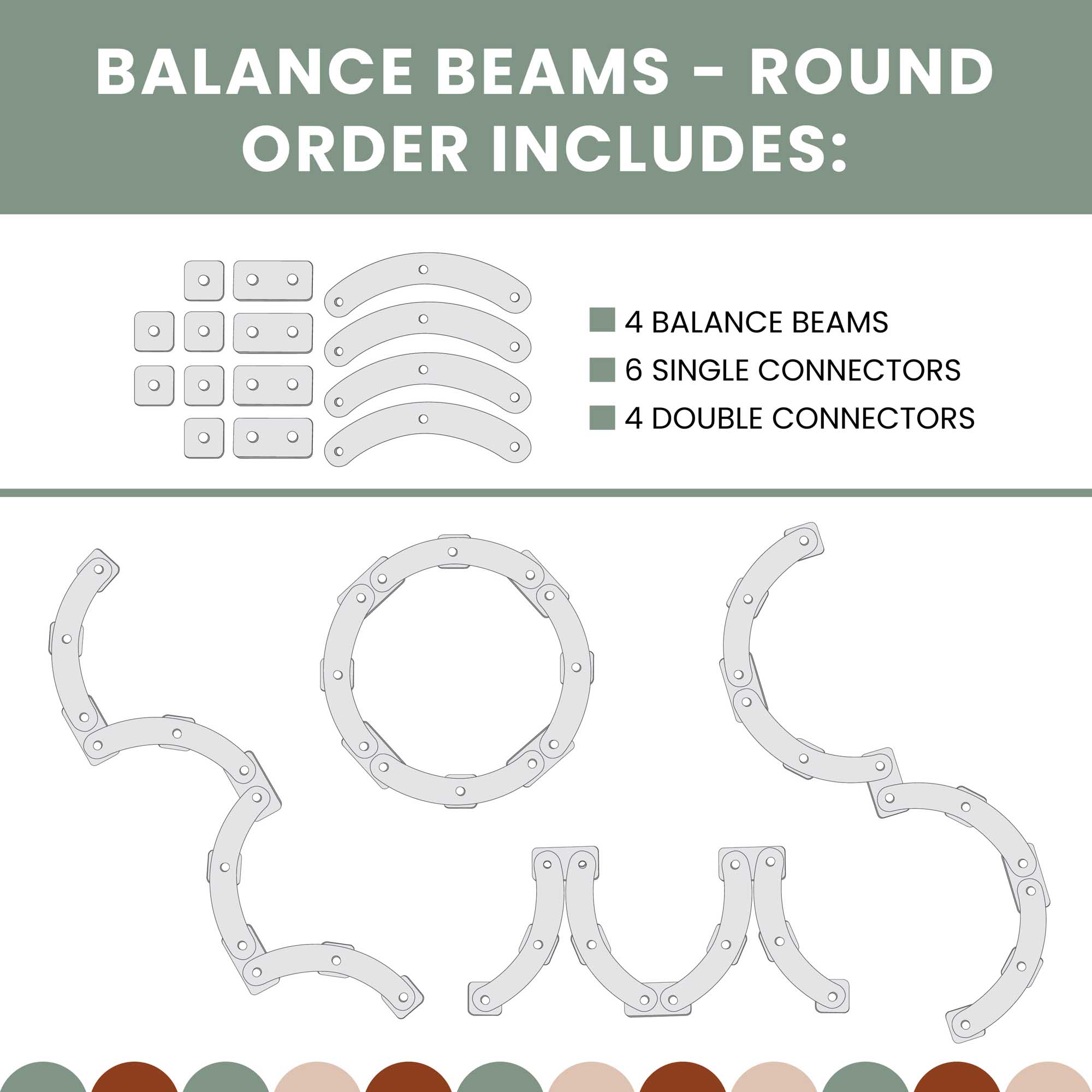 Round balance beams – Sweet HOME from wood