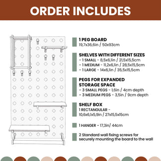 Pegboard with Clothes Clothing Rack – Sweet HOME from wood