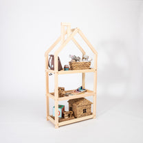 House-shaped Montessori shelf – Sweet HOME from wood