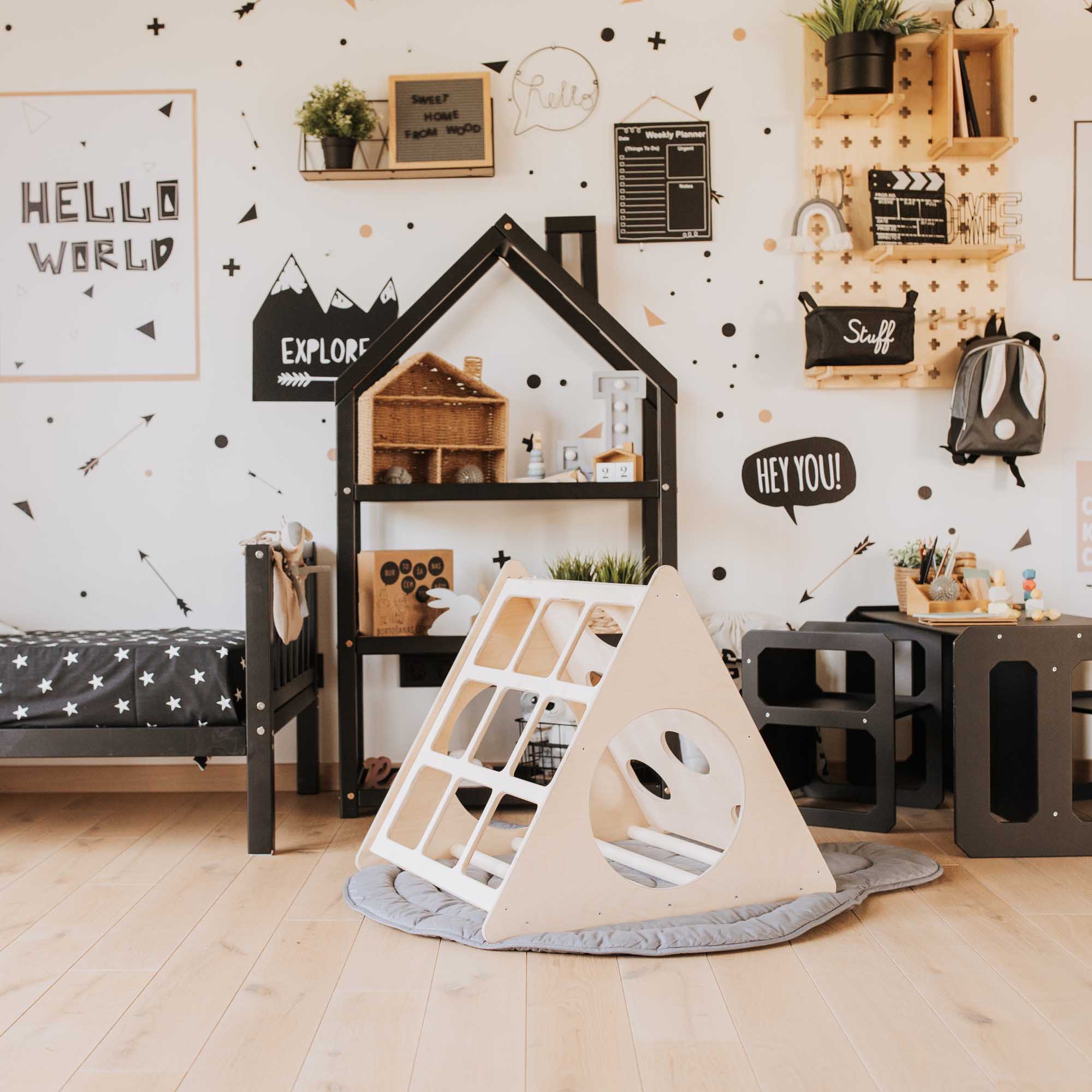 Climbing triangle + Transformable climbing gym + a ramp – Sweet HOME ...