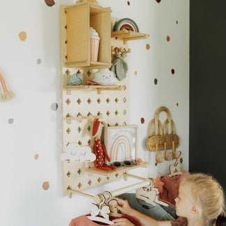 Pegboard with Clothes Clothing Rack – Sweet HOME from wood