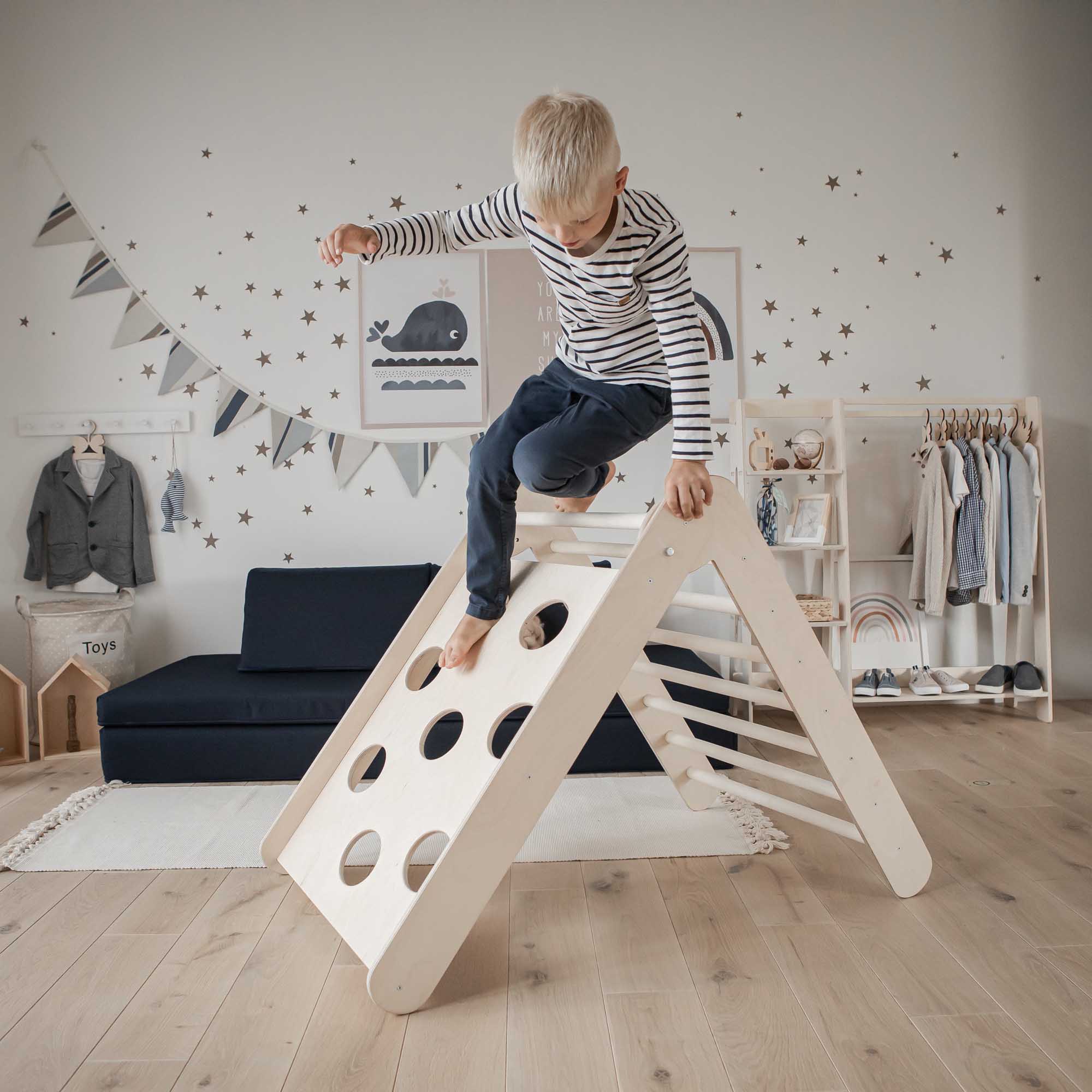 Transformable climbing triangle with 2 sensory panels – Sweet HOME from ...